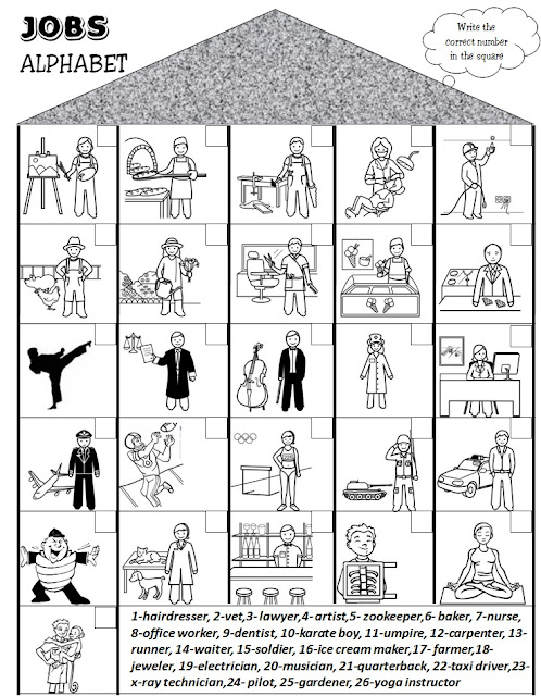 Enjoy Teaching English: JOBS/PROFESSIONS (worksheet)