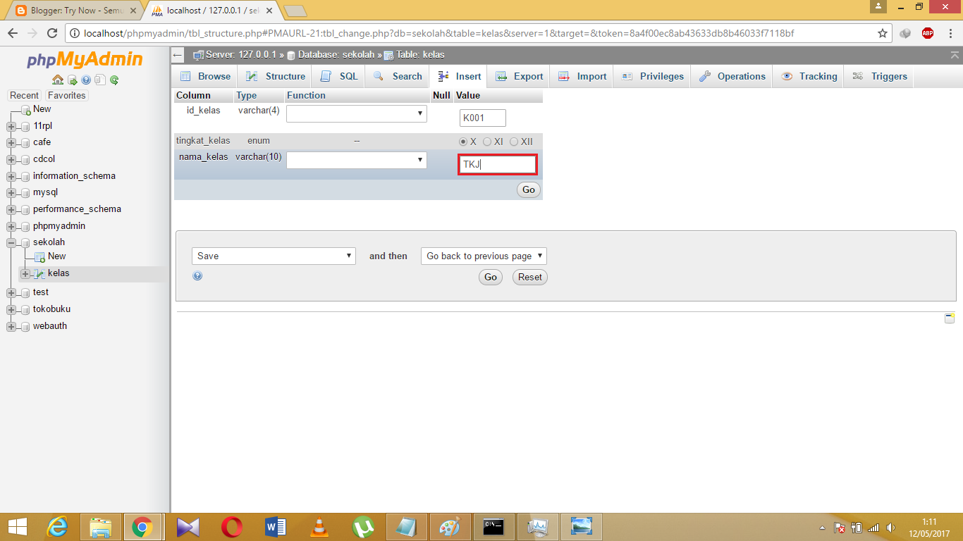 Cara Mengupdate Data Tabel DataBase di phpmyadmin - Try Now