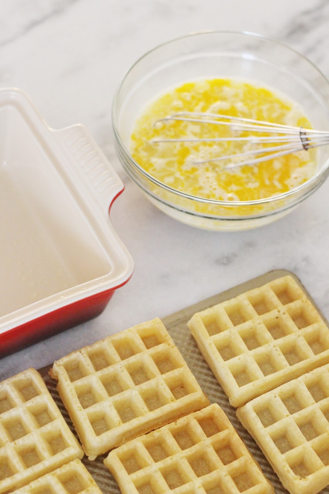 Chicken and Waffle Casserole - Olive and Tate