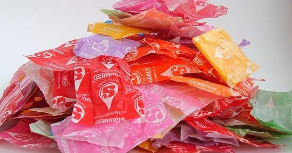Dealing with candy wrappers - Recycling is a viable option today