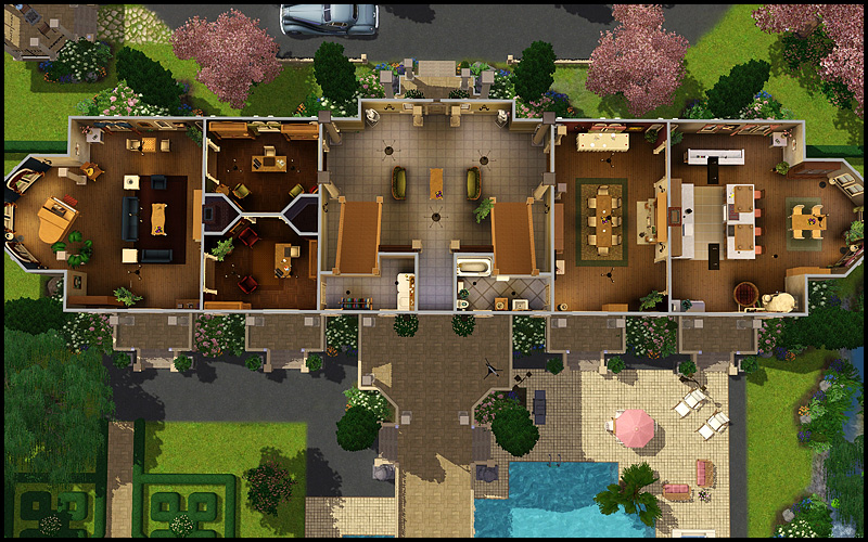 My Sims 3 Blog: EA Makeover - Landgraab Estate by Beatdoc16