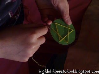 Highhill Homeschool: Math Stars Christmas Ornaments