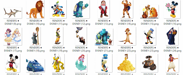 TᴜᴛᴏᴢᴢPᴀᴛᴛ ♡: 👑 DISNEY RENDERS PACK + CHIBI RENDERS 🌸