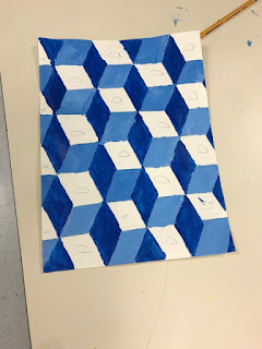Clarketastic Art: 7th Grade OP Art Painting