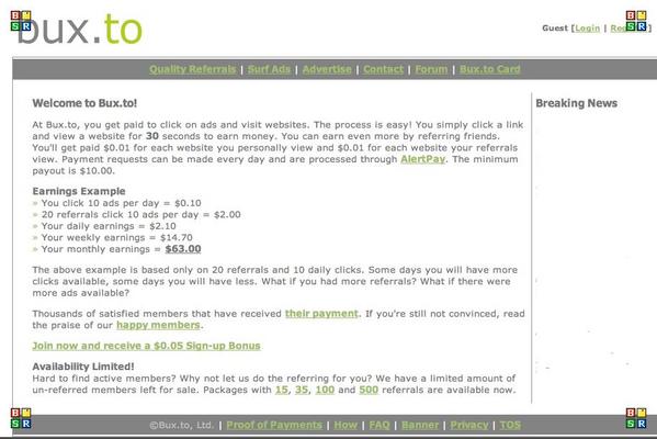 Download Script PTC Bux.to Grátis - Tudo Sobre PTC