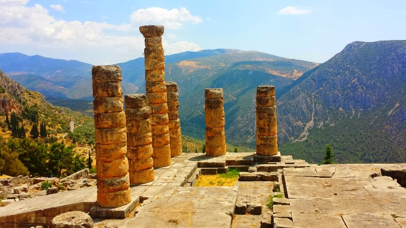Went up a hill and came down: Monte Pythian and Mt Parnassos