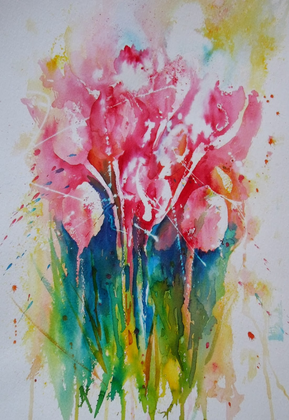 Art by Judith Farnworth: Brusho Paintings