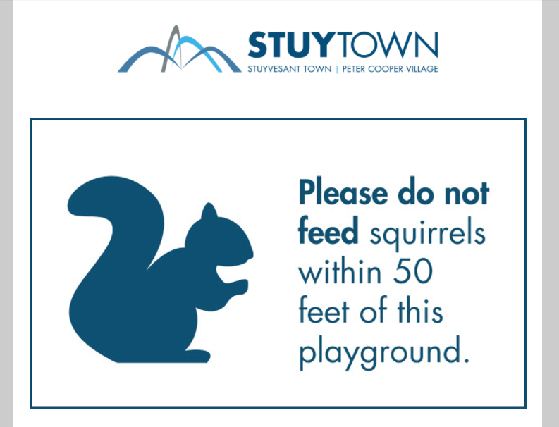 The New York Squirrel: Please Don't Feed The Squirrels!