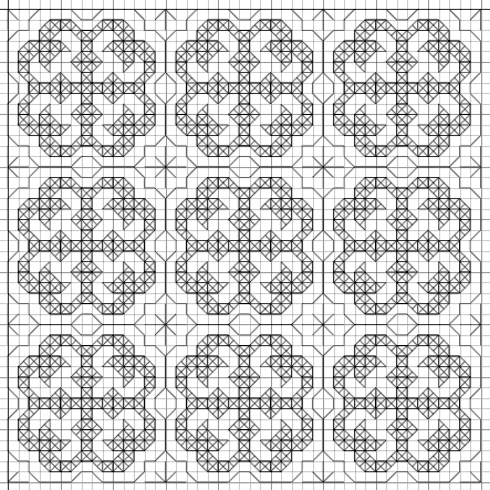 Imaginesque: Blackwork Embroidery: Teensy Motif/Fill Pattern
