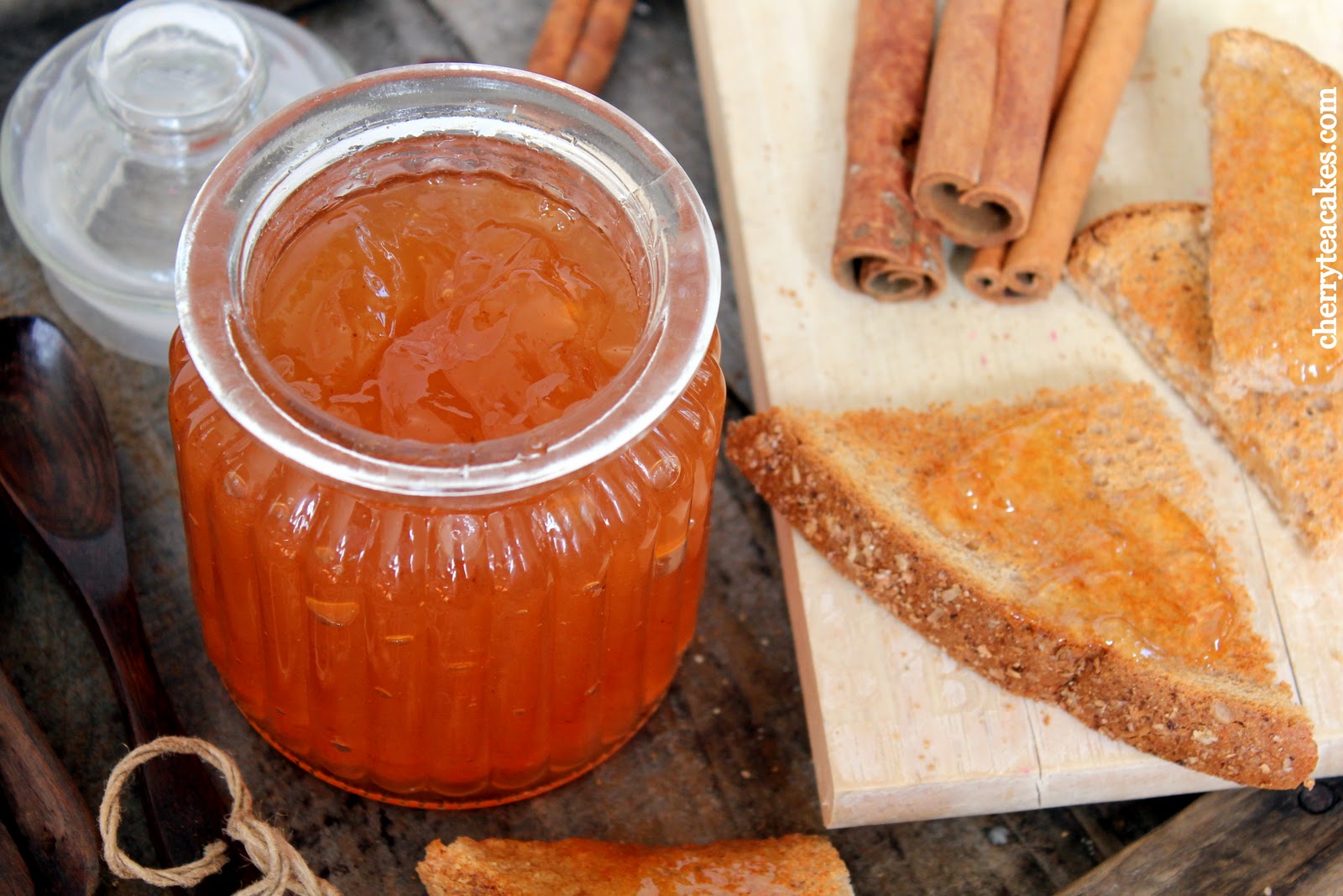 Cherry Tea Cakes: Five Spice Cider Jelly