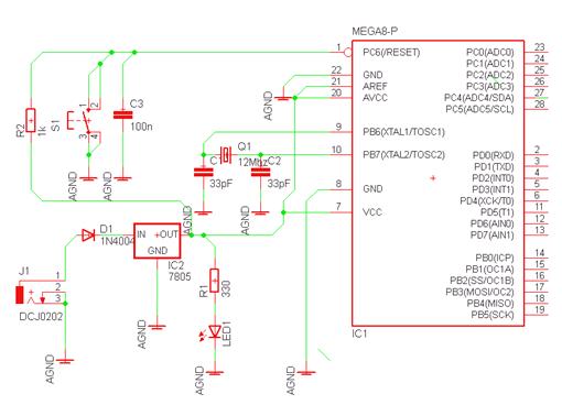 PCB Minimum Sistem Mikrokontroler ATMega 8. - FACEBLOGGER