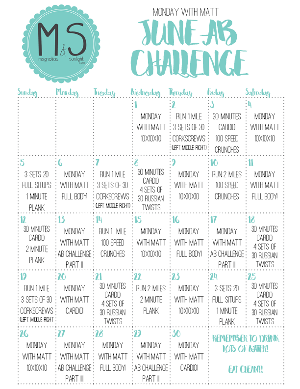 JUNE AB CHALLENGE!