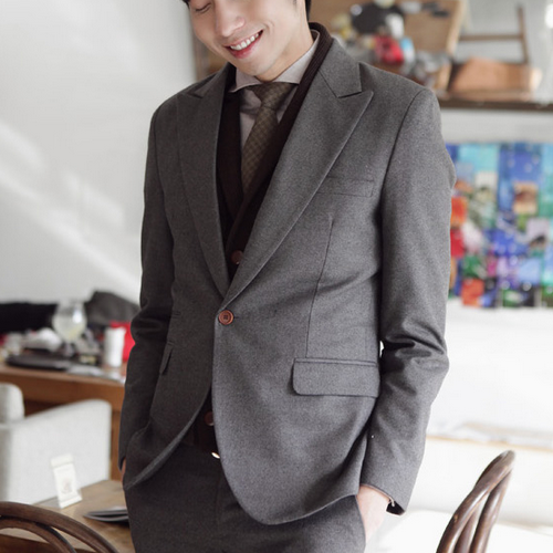 [Jogun Shop] One-Button Closure Suit Jacket | KSTYLICK - Latest Korean ...