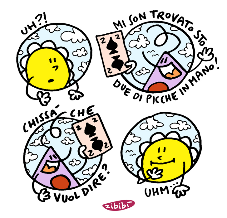 Zibibì from Italì: 2 of Spades_ 2 di Picche