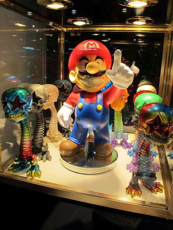 Starskull Walking Sticks & Mario x Grin by Ron English