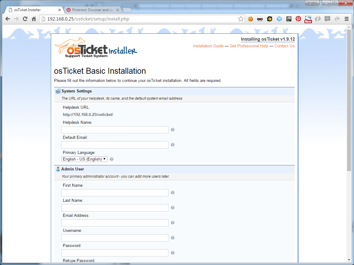 Osticket setup guide - poretre