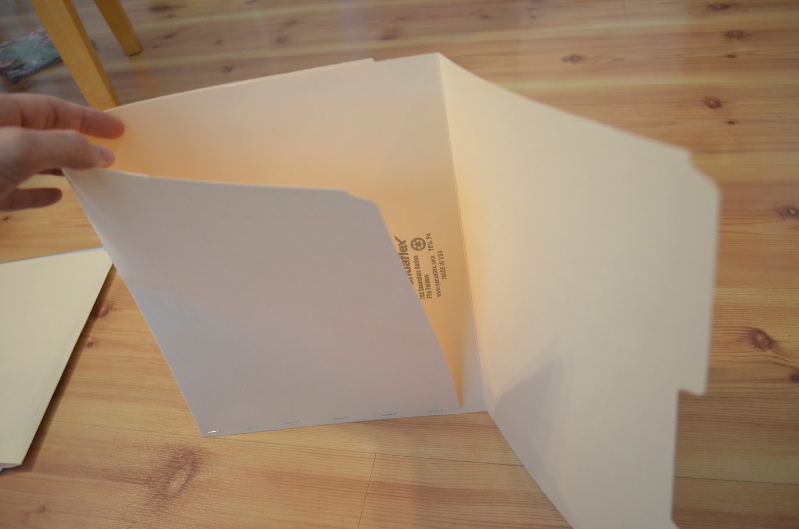 Bouquet of Sharpened Pencils : How to Make Pocket FIle Folders