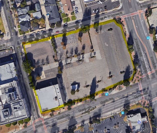 New Apartment Under Construction in Downtown Anaheim