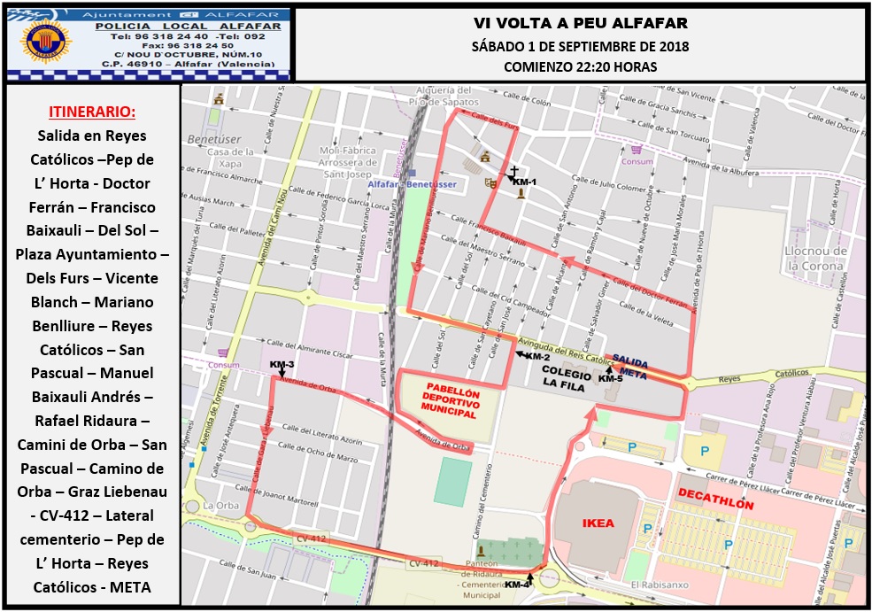 ALFAFAR - ACTOS EN VÍA PÙBLICA