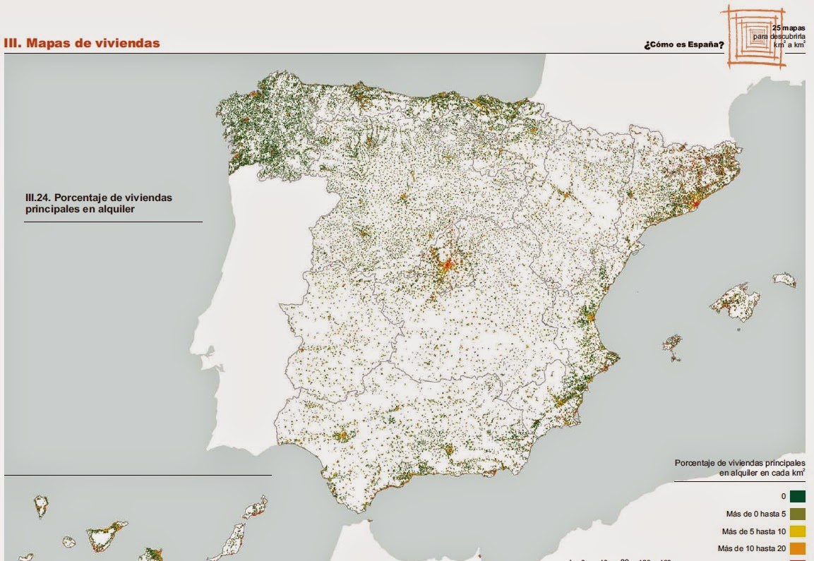 Blog IDEE: ¿Cómo es España? 25 mapas para descubrirla kilómetro ...