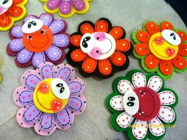 Crear con foamy: Faciles flores de fomi para decorar