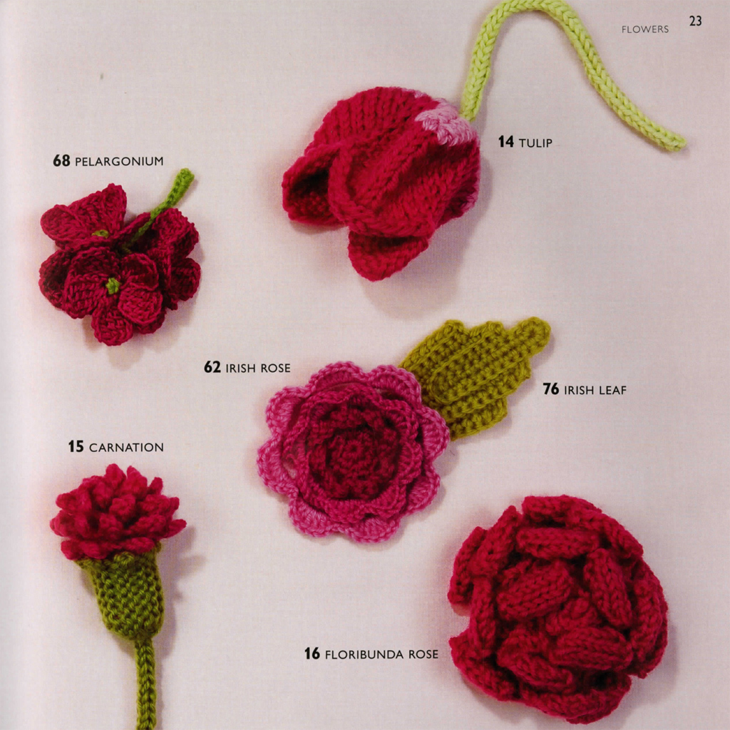 100 Flowers to knit crochet ( 100 Flores de punto y ganchillo)