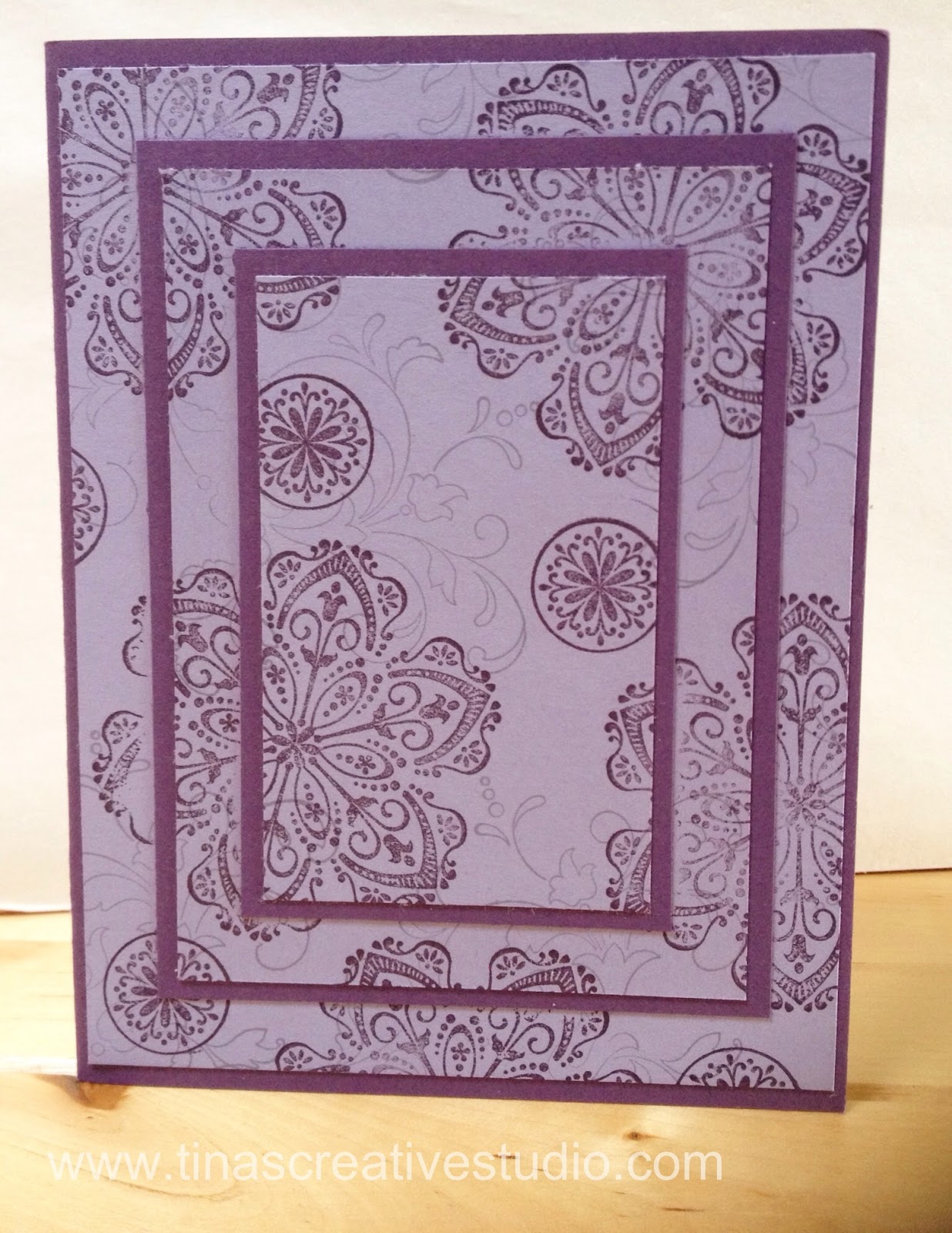 Another Triple Layer card - Tina's Creative Studio