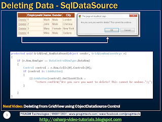 Sql server, .net and c# video tutorial: Part 13 - Deleting data from ...