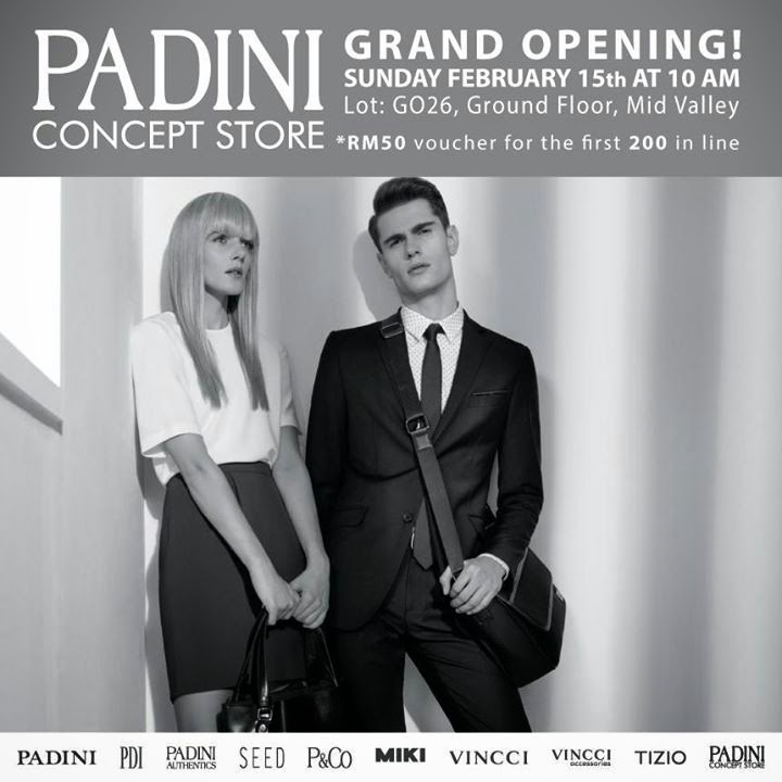BestLah: Padini Concept Store - FREE RM50 Voucher (15 Feb)