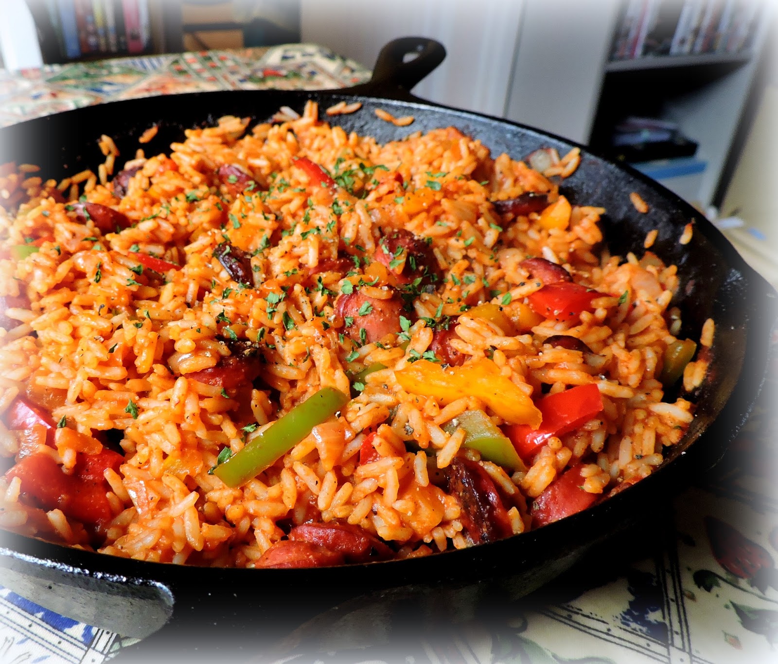 Spicy Sausage, Peppers & Rice | The English Kitchen