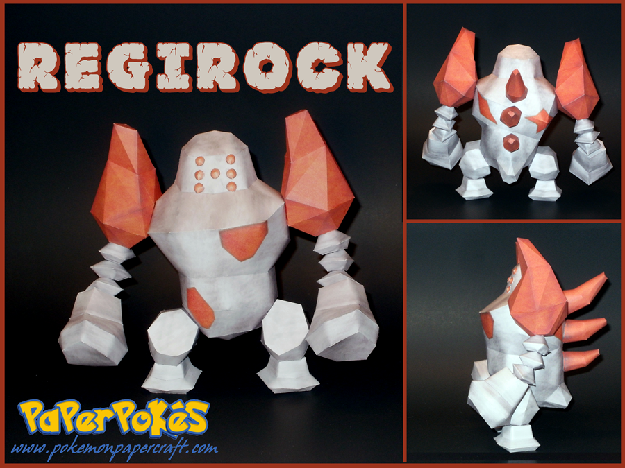 PaperPokés - Pokémon Papercraft: REGIROCK