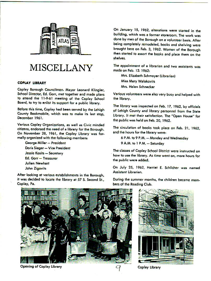 Coplay First Coplay Last & Everything in Between: COPLAY PUBLIC LIBRARY ...