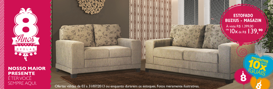 RedLar: Redlar 8 anos - confira todas as ofertas de aniversário