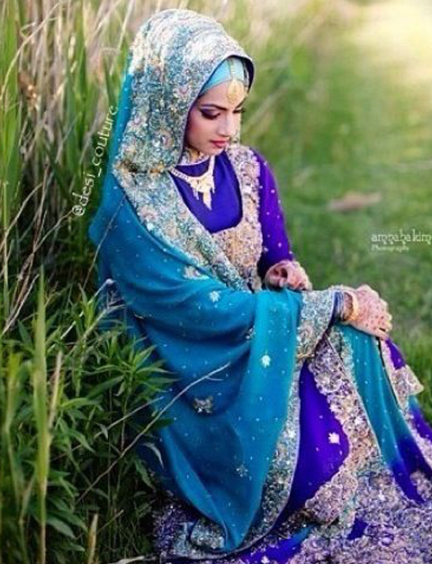 12 Contoh Model Baju Sari India Muslim 2016