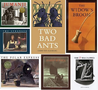 Momo celebrating time to read: The stranger by Chris Van Allsburg