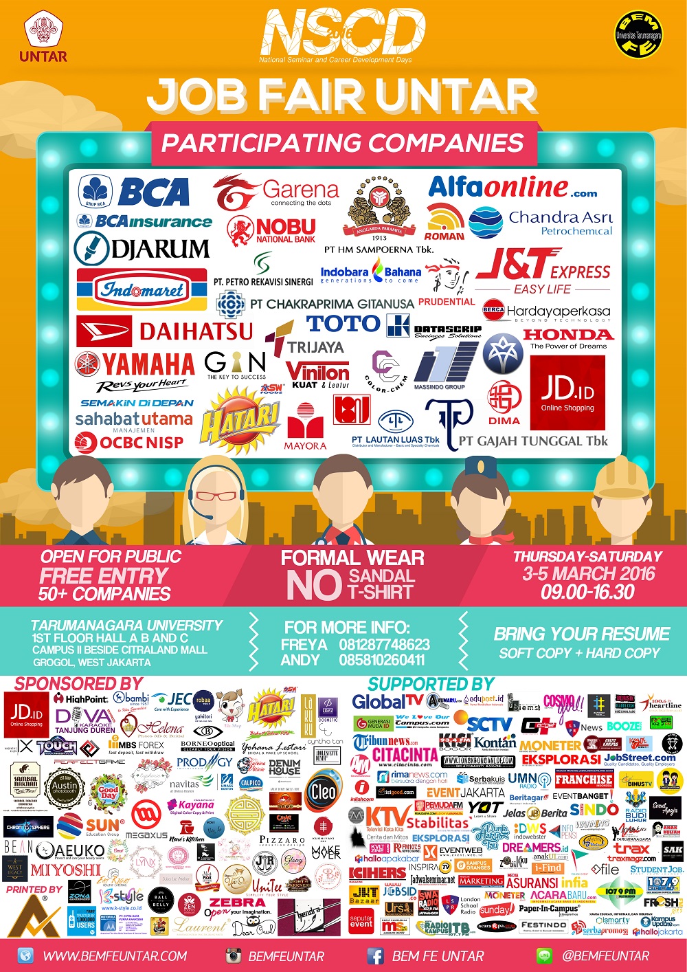 Job Fair Universitas Tarumanagara NSCD (National Seminar and Career ...