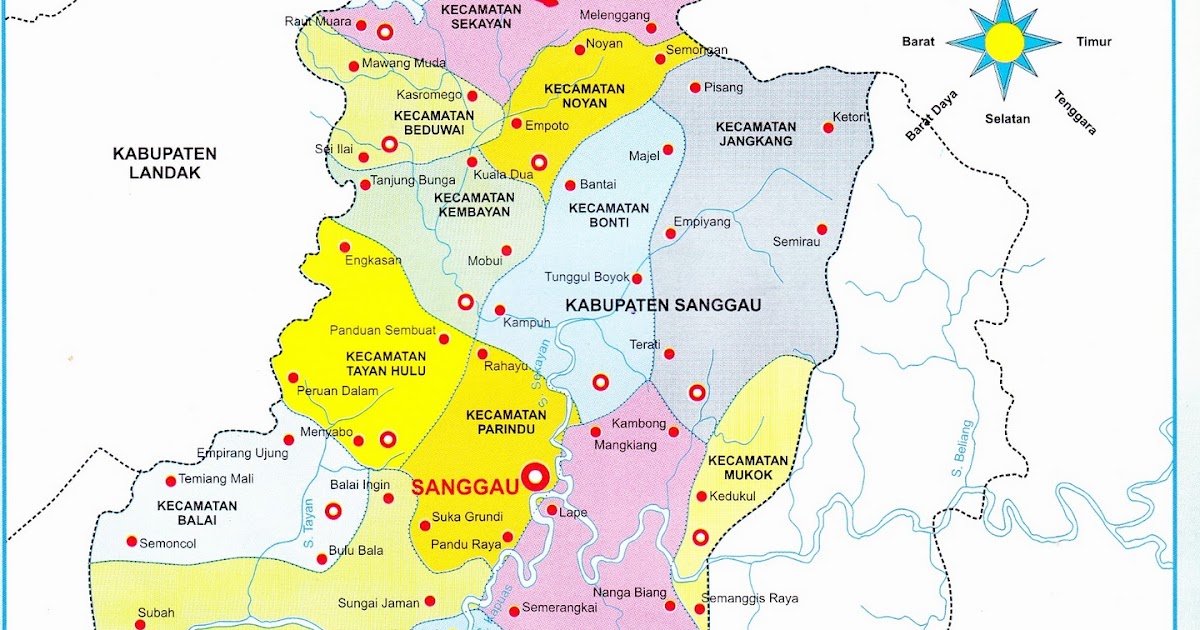 Atlas Provinsi Kalimantan Barat: Kabupaten sanggau