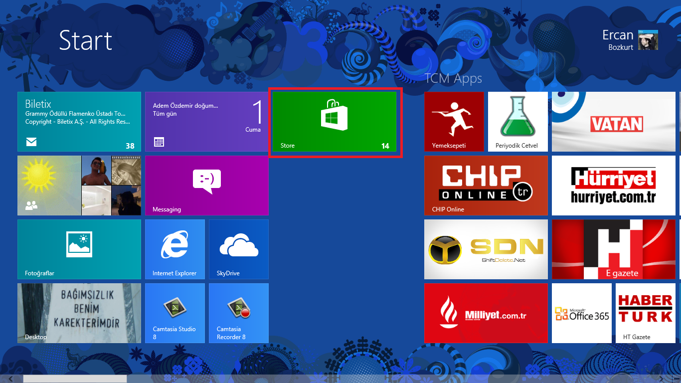 Ercan Bozkurt Weblog Windows 8 Store Mağaza