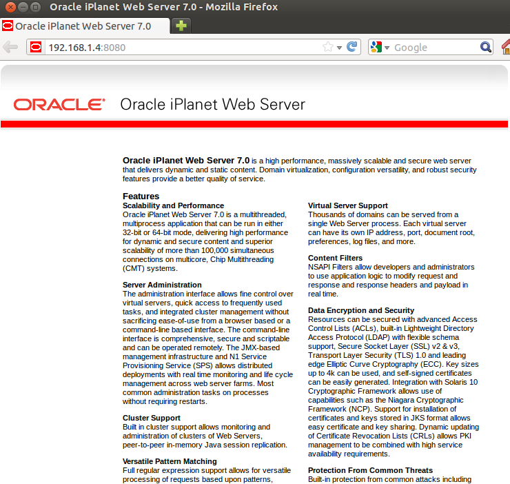 The Laboratory: iPlanet in a Solaris 11 zone (Express installation)