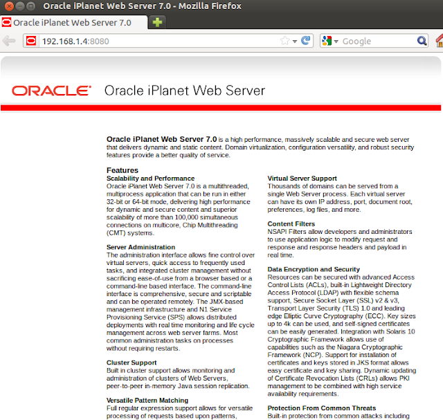 The Laboratory: iPlanet in a Solaris 11 zone (Express installation)