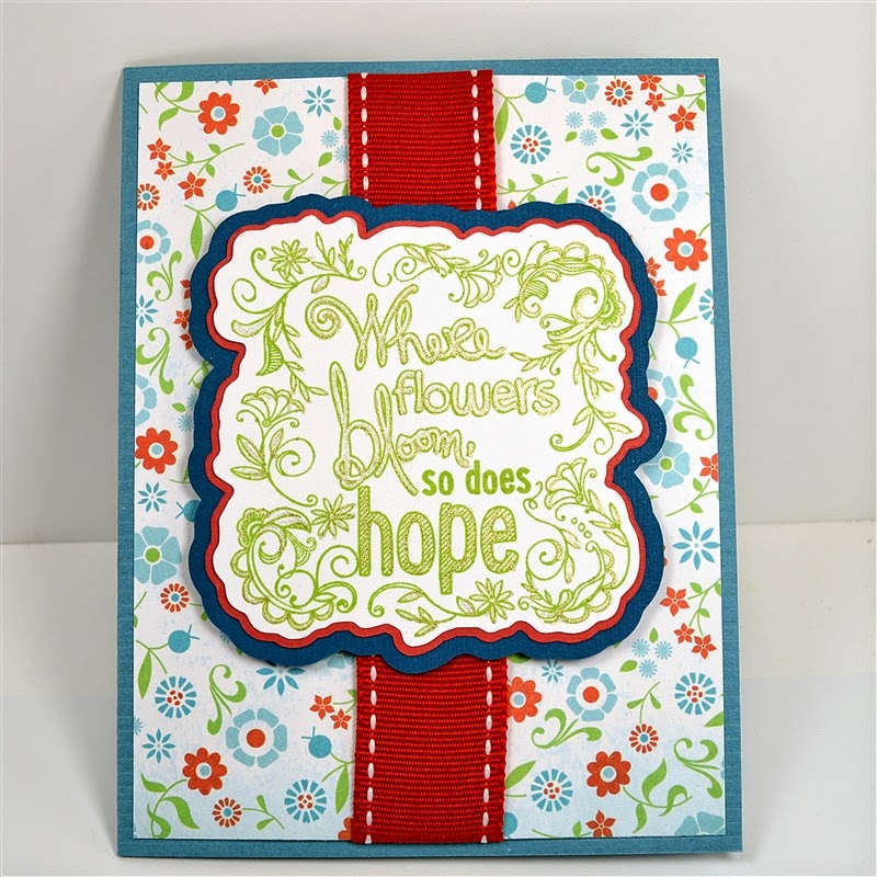 Capadia Designs: Flowers of Hope Card