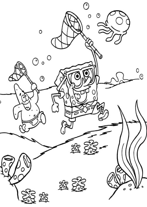 8 Spongebob and Patrick Coloring Pages >> Disney Coloring Pages