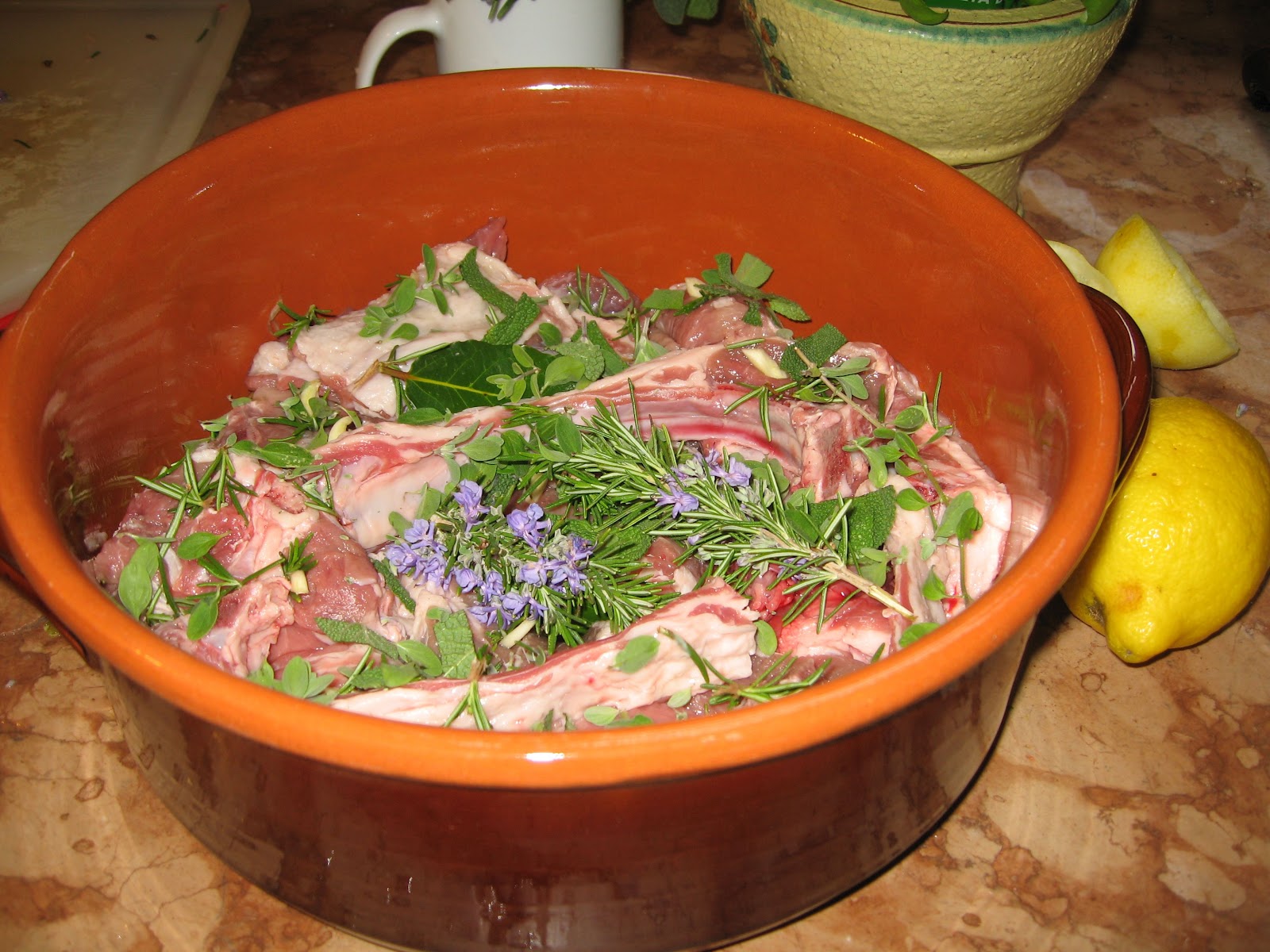 Lella gourmand: Capretto al forno ... molto marinato
