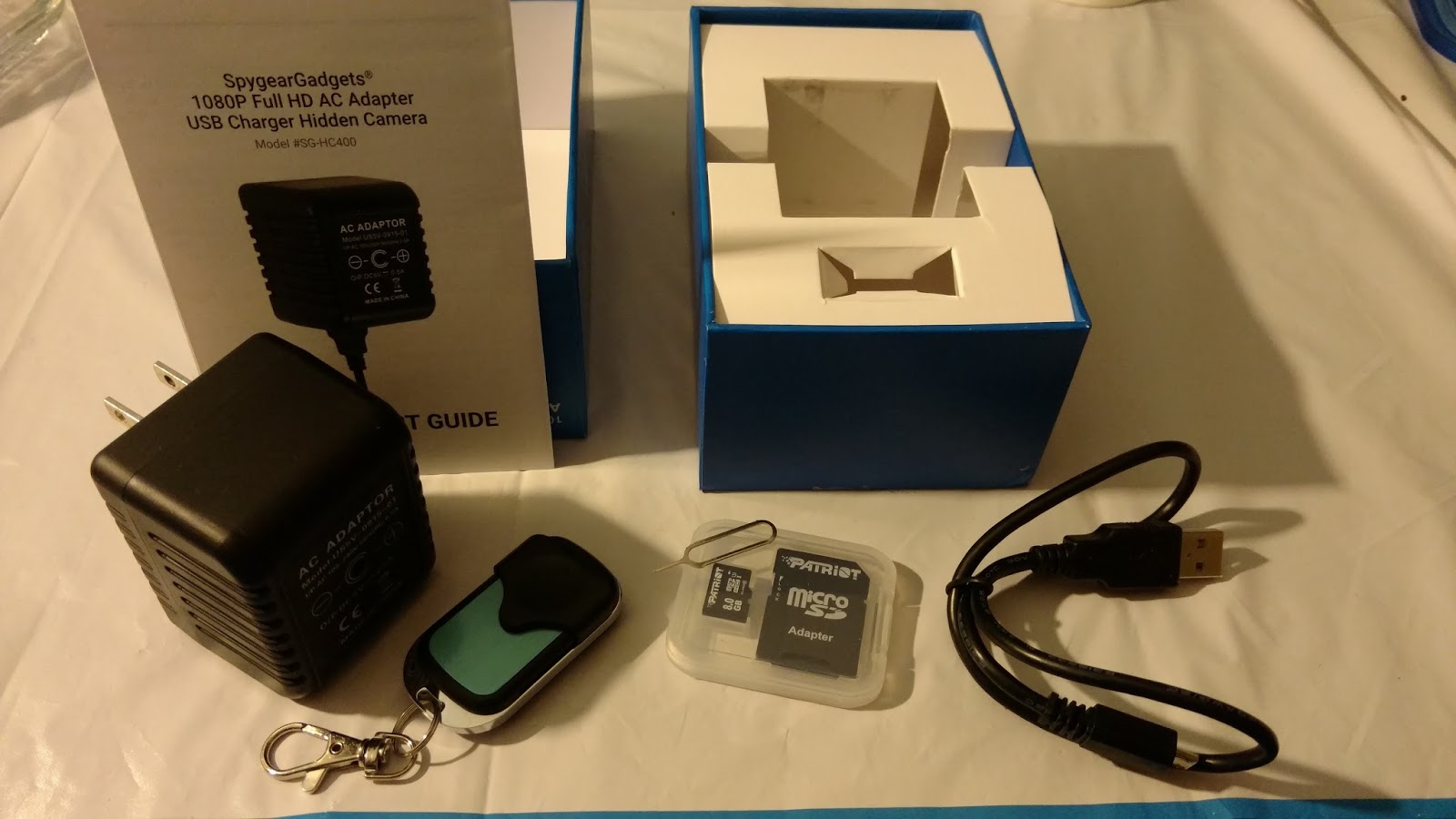 1080P Full HD Motion Activated AC Adapter Hidden Spy Camera