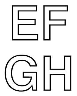 Molde de la letra e - Imagui