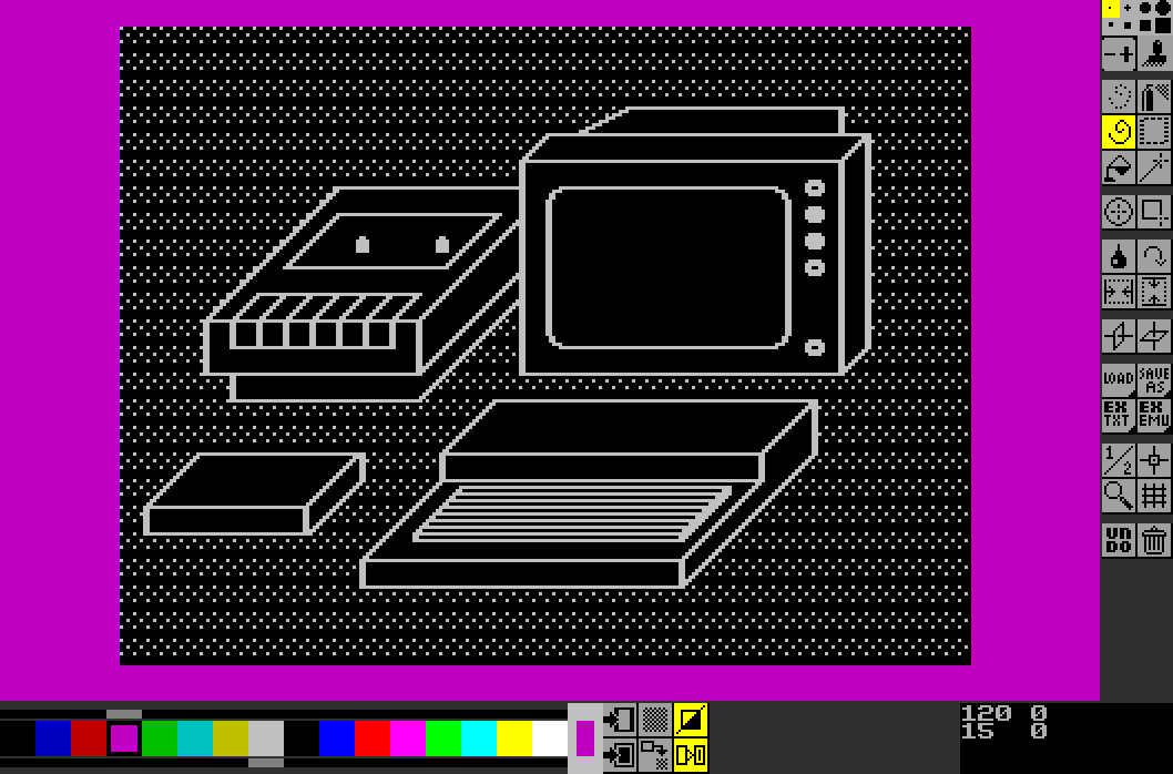 Old Machinery: Multipaint for drawing 8-bit images