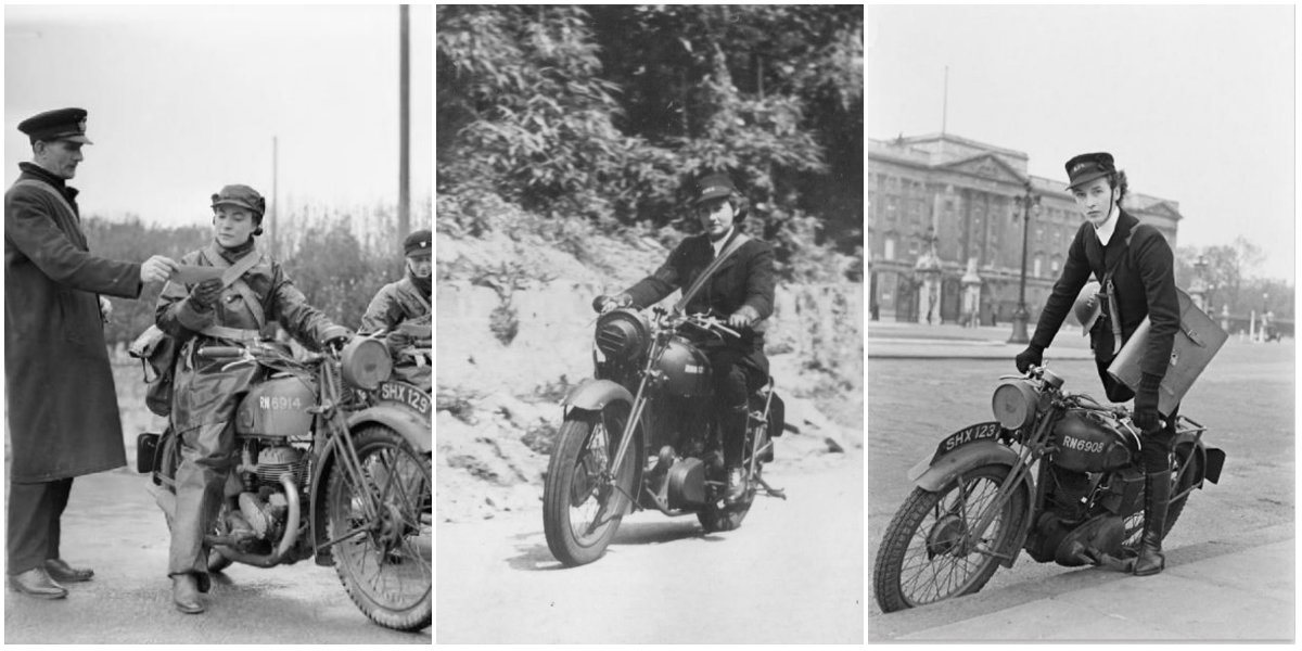 Fascinating Photos of Britain's Female Dispatch Riders During World War ...
