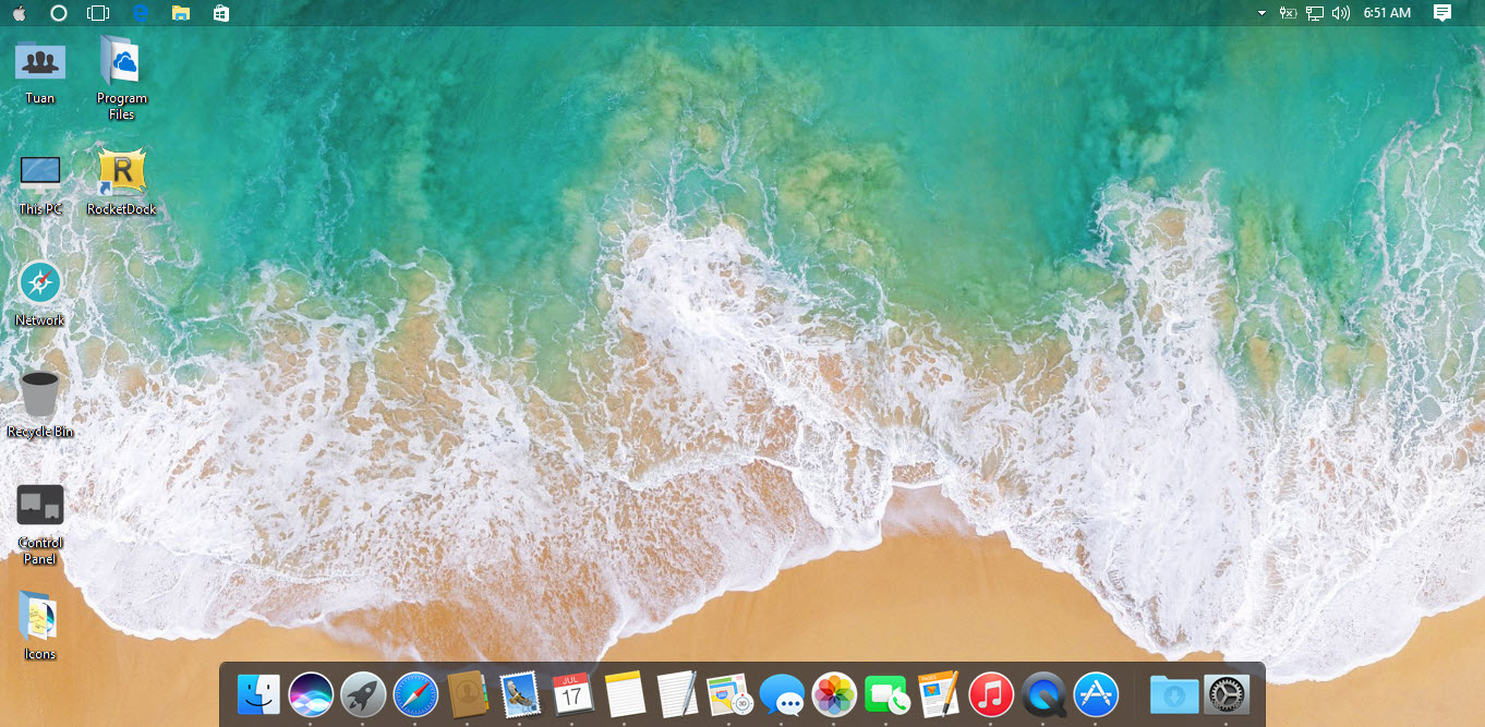 Hướng dẫn ghim ứng dụng Windows 10 vào RocketDock