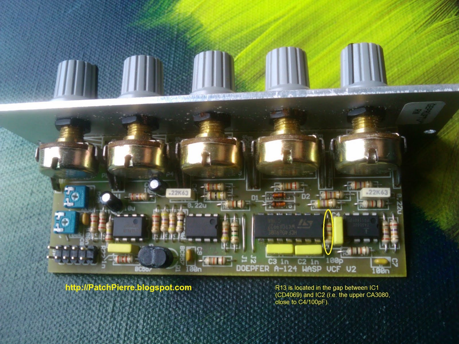 PatchPierre.Net: Modifying the A-124 Wasp Filter for self-oscillation