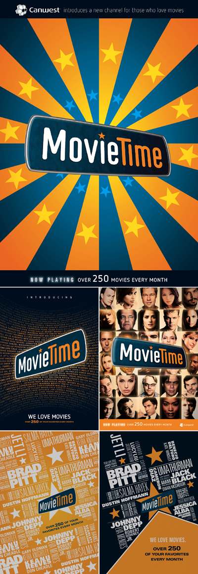 Rob McNeil: Movietime - Launch Poster Ideas and Logo Modification